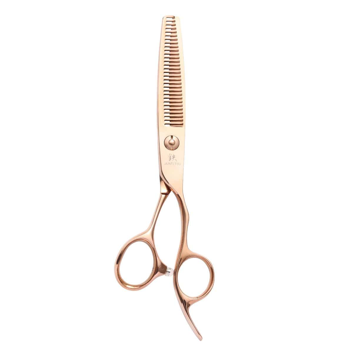 Juntetsu Rose Gold Thinning Scissors - Japan Scissors USA